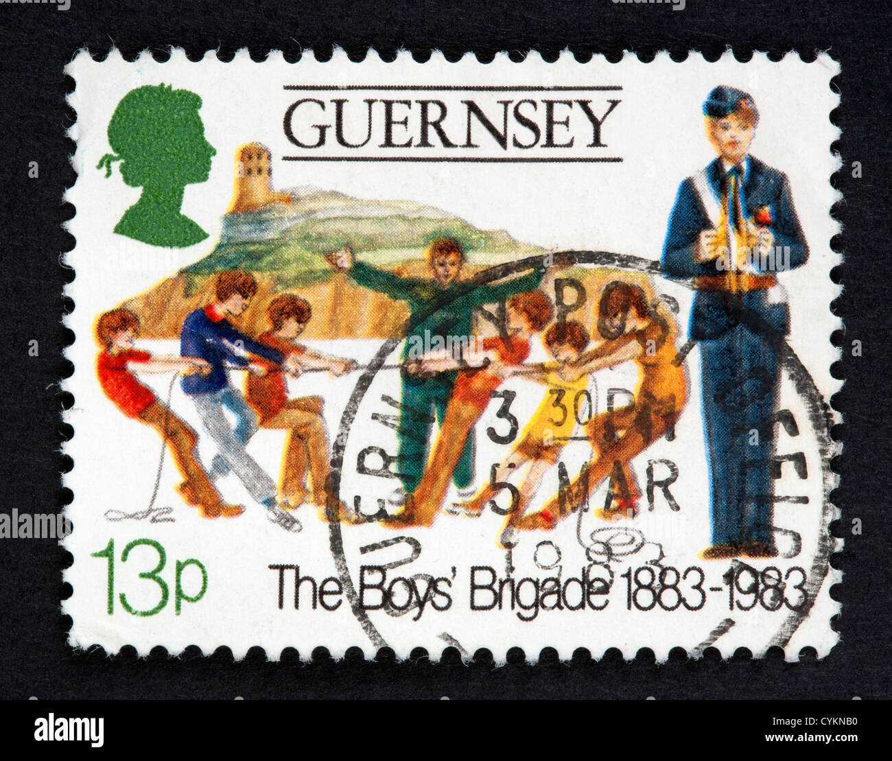 Guernsey postage stamp hi-res stock photography and images - Alamy
