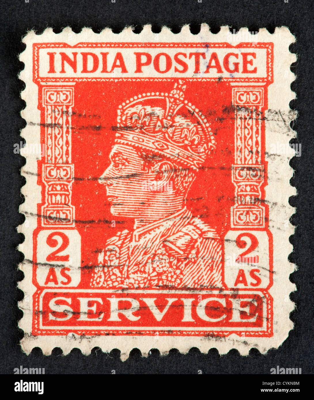 British Indian postage stamp Stock Photo - Alamy