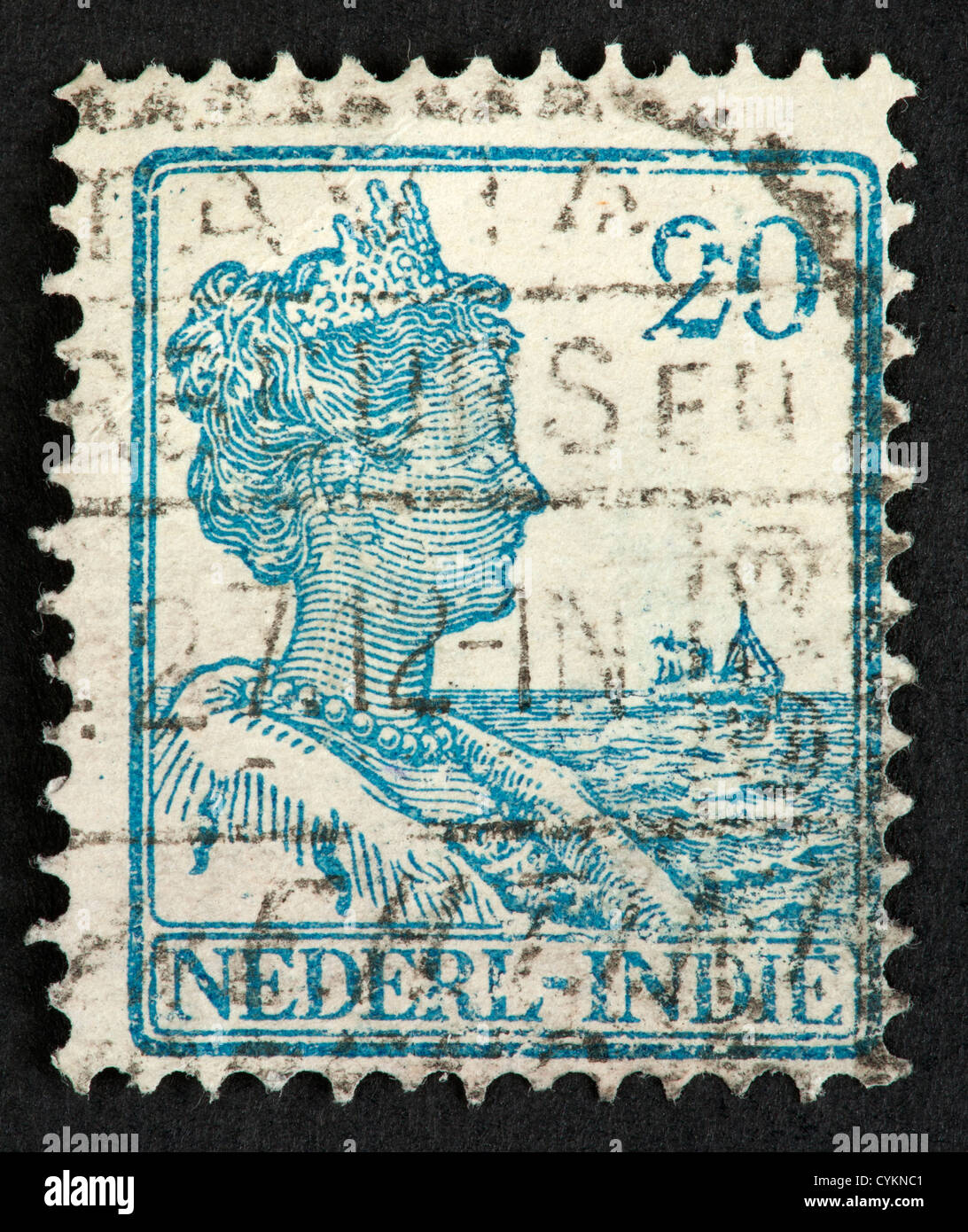 Dutch East Indies postage stamp Stock Photo - Alamy