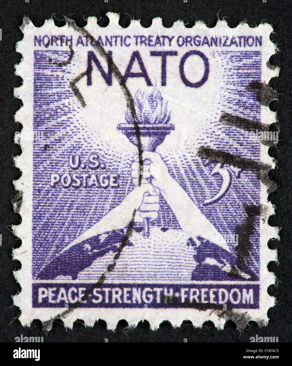 Us postage stamp nato hi-res stock photography and images - Alamy