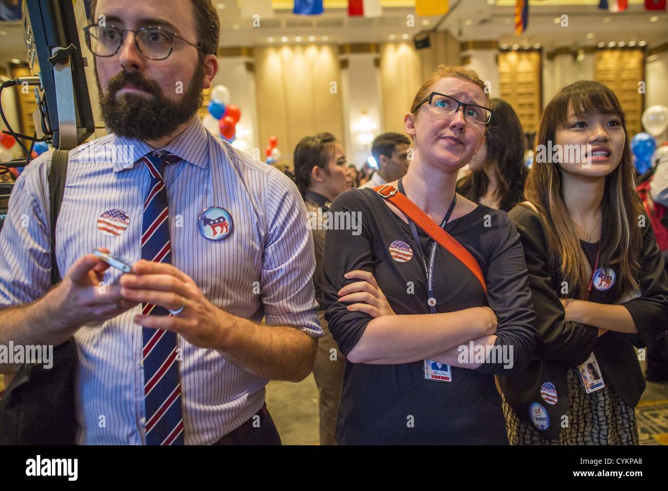 Nov. 7, 2012 - Bangkok, Thailand - COLIN CHENEY, left, MARY CONGER and ...