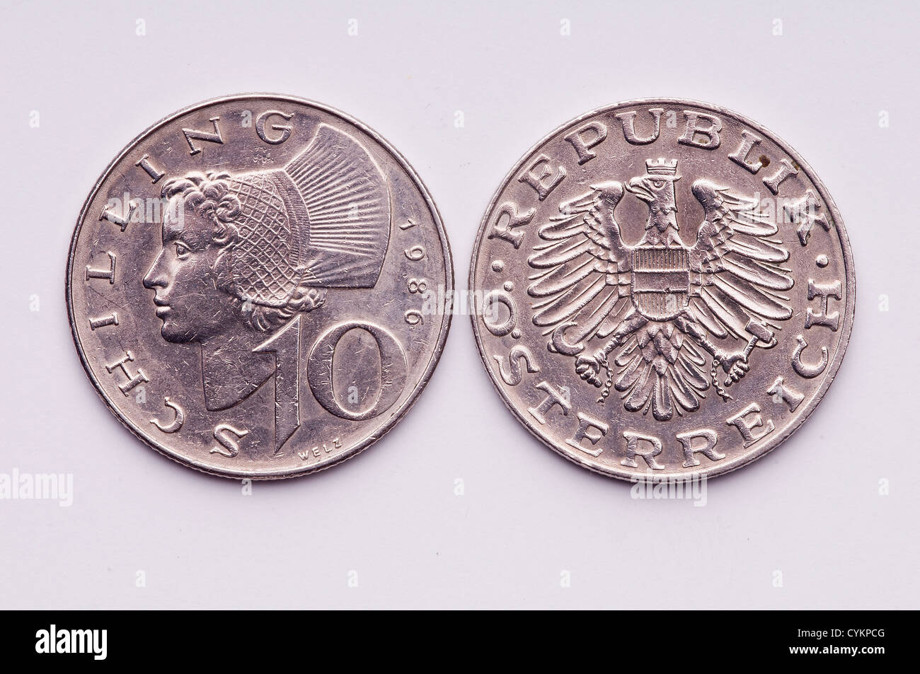 An austrian coin Stock Photo - Alamy