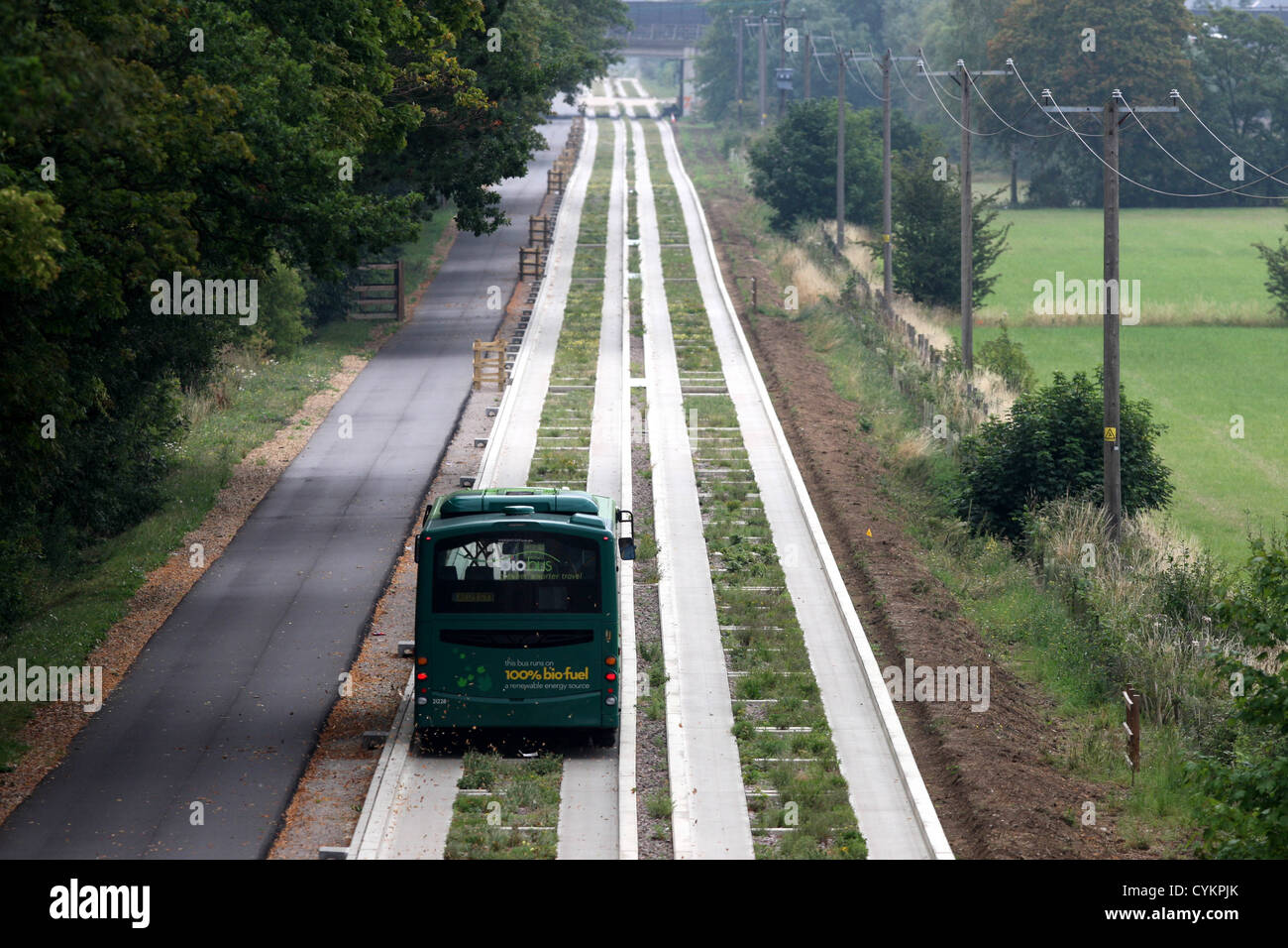 GUIDED BUSWAY IN CAMBRIDGE,ENGLAND Stock Photo - Alamy