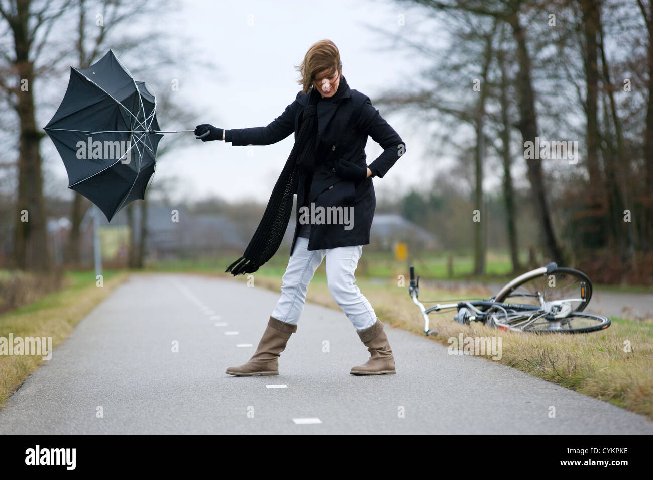 Fighting Against The Wind High Resolution Stock Photography and Images ...