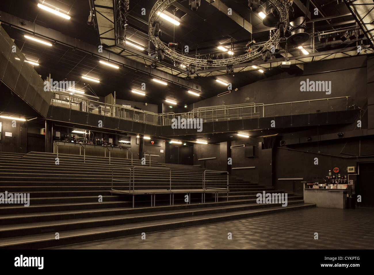 Popcentre 013, Tilburg, Netherlands. Architect: Benthem Crouwel Architekten, 1998. Main ...