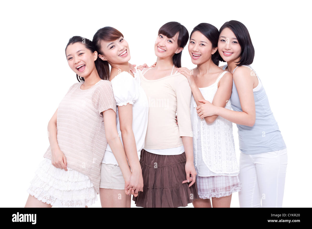 Portrait of best female friends Stock Photo - Alamy