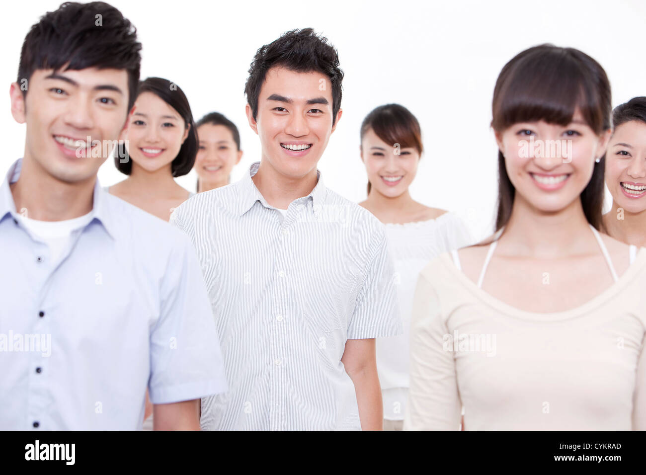 Portrait of young friends, studio shot Stock Photo - Alamy