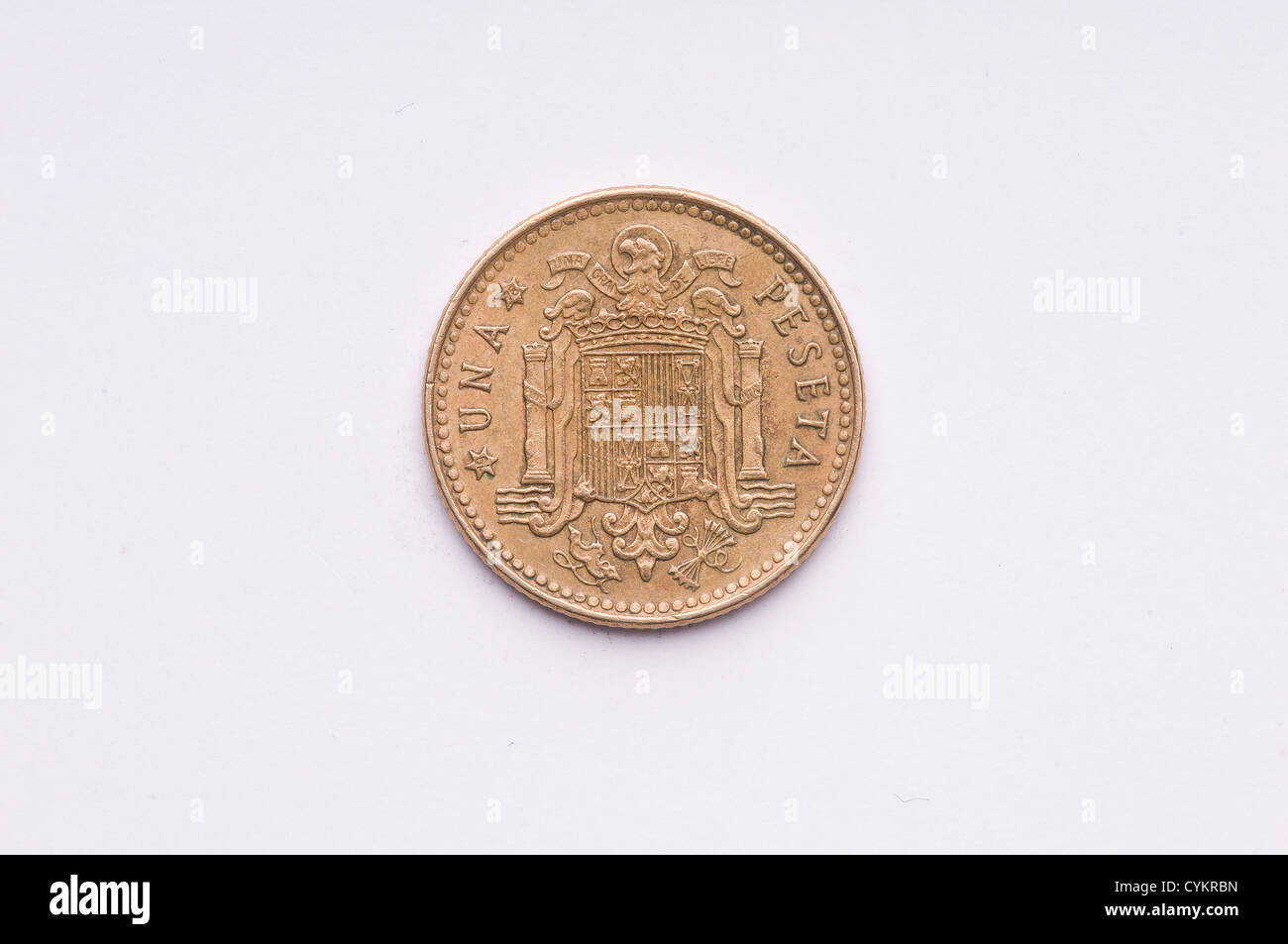 A spanish coin Stock Photo - Alamy