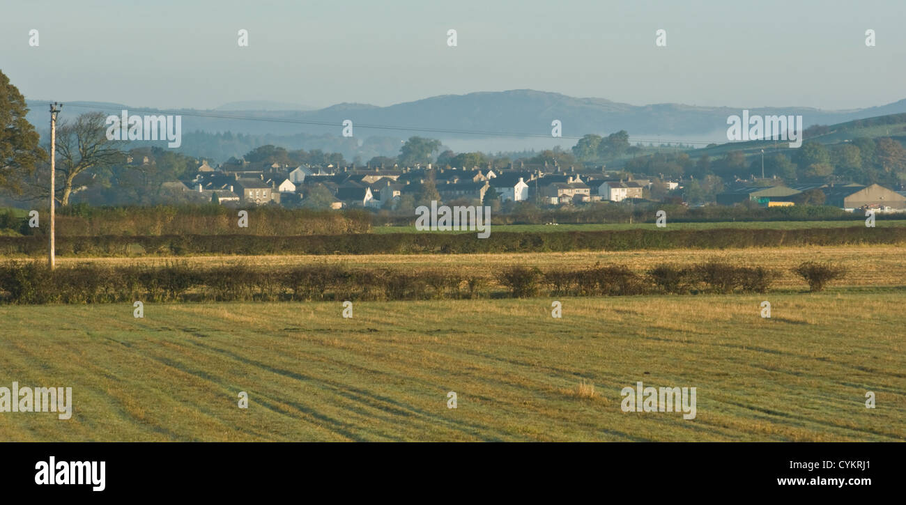 Flookburgh from the Cumbrian Way Stock Photo - Alamy