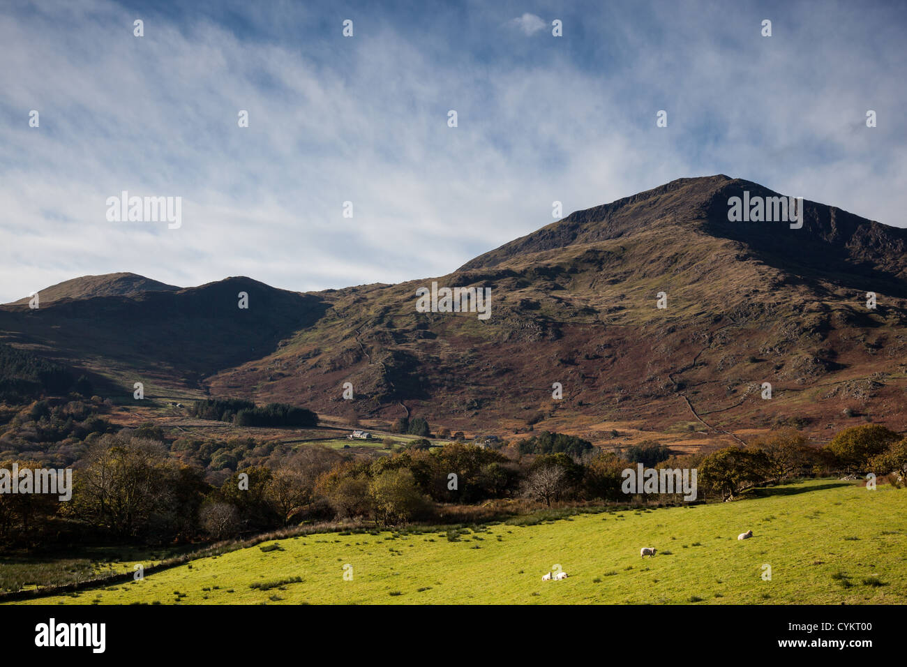 Moel Hebog Beddgelert, Snowdonia National Park, Gwynedd, Wales Stock ...
