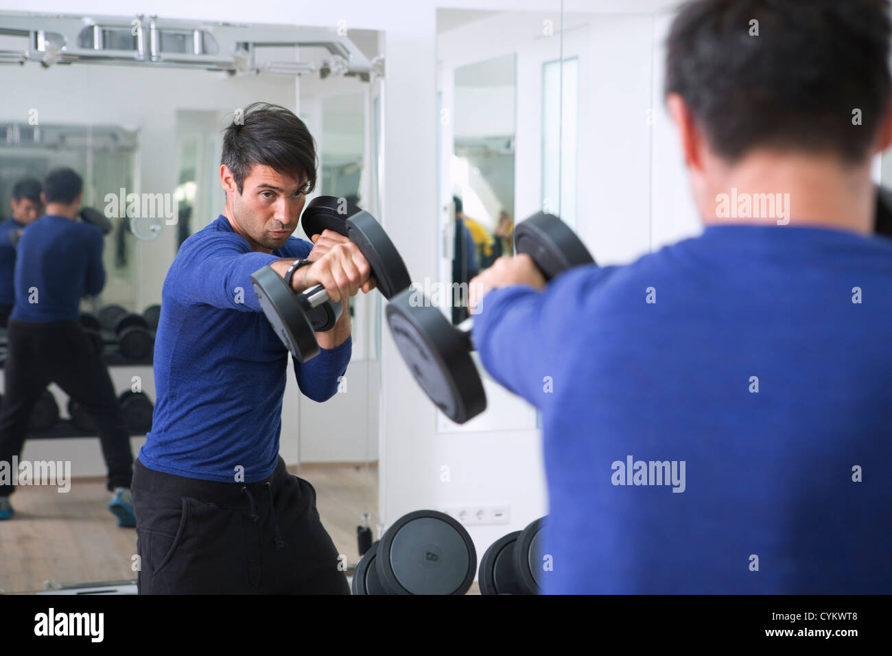 Boxer lifting arms hi-res stock photography and images - Alamy
