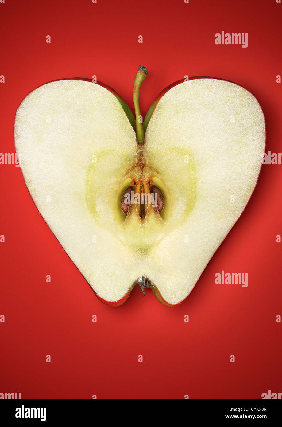 Apple Cross Section High Resolution Stock Photography and Images - Alamy