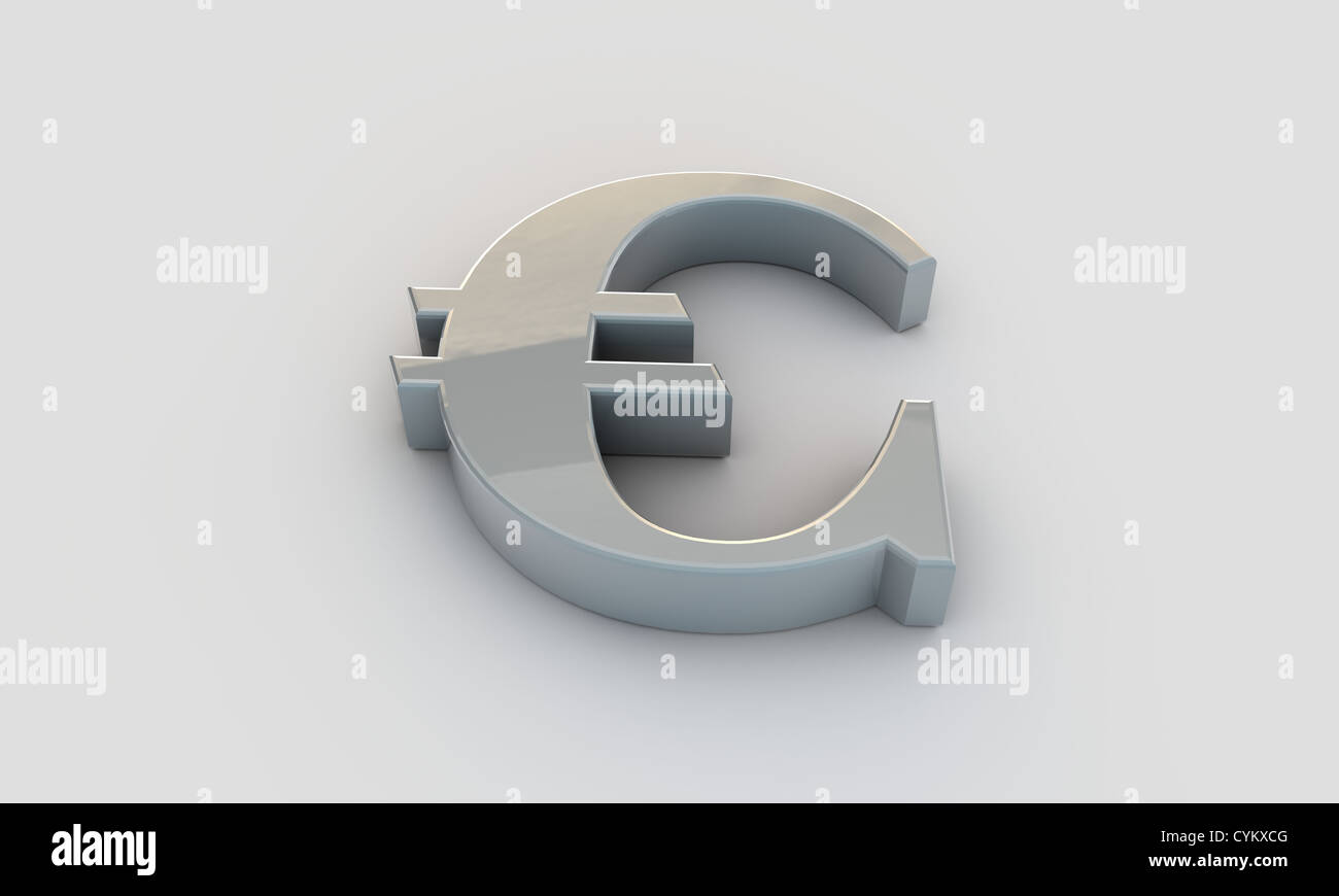euro symbol isolated on white background Stock Photo - Alamy