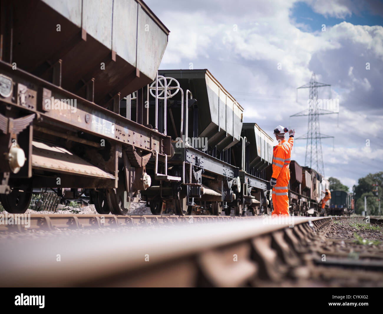 Train signaling hi-res stock photography and images - Alamy