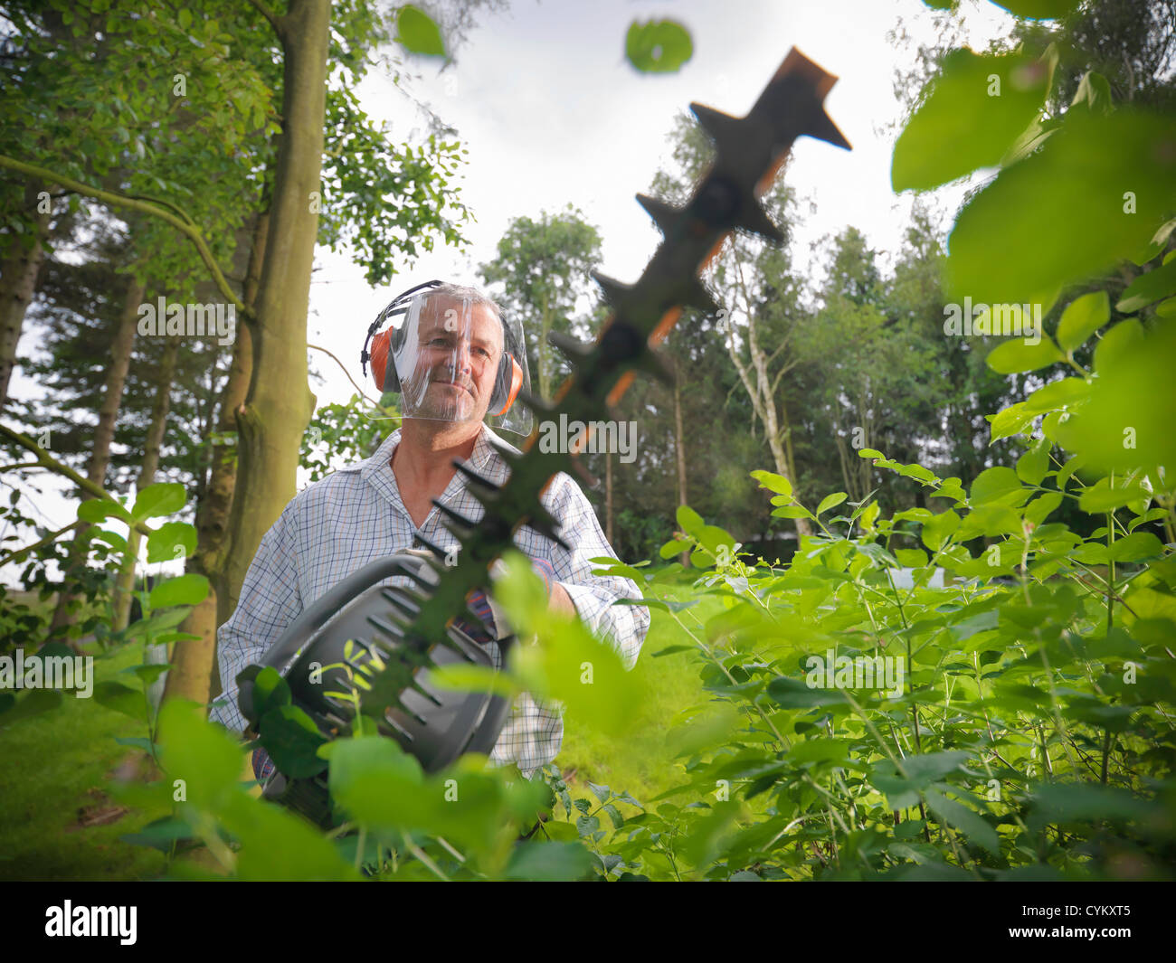 Man in hedge hi-res stock photography and images - Alamy