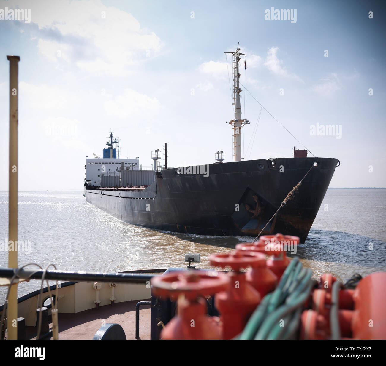 Cargo Ship On The Ocean High Resolution Stock Photography and Images ...