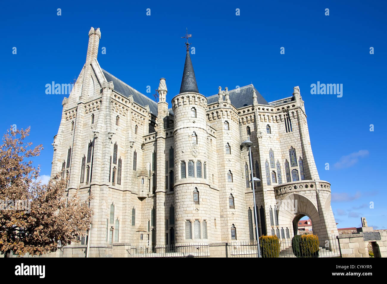 Gaudi castle hi-res stock photography and images - Alamy