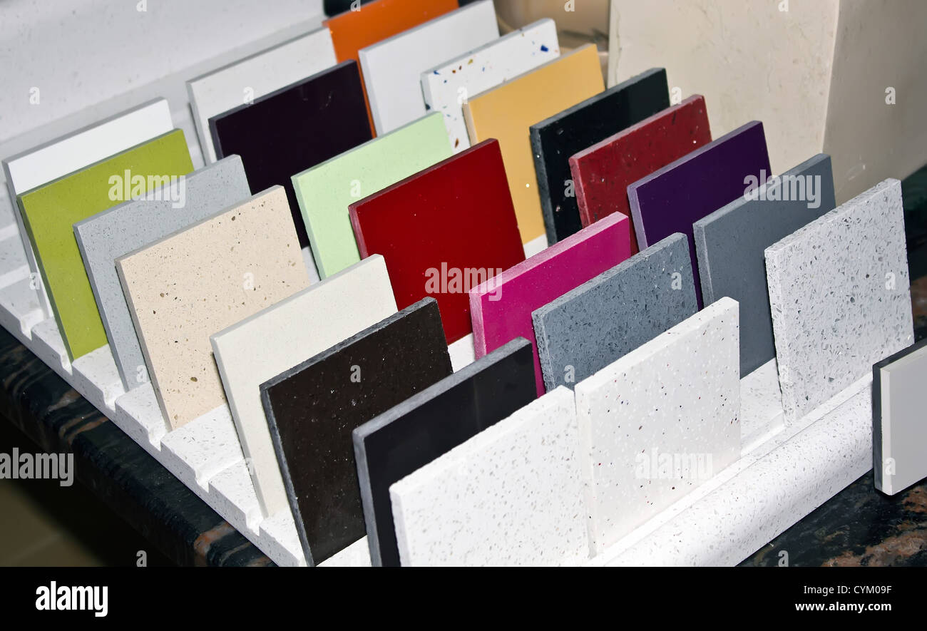 samples of various types of marble Stock Photo - Alamy