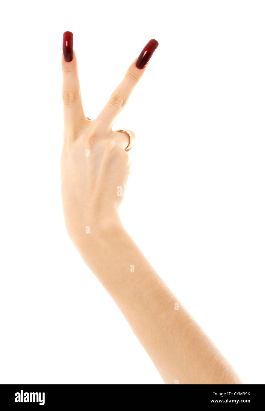 Hand nails gel Cut Out Stock Images & Pictures - Alamy