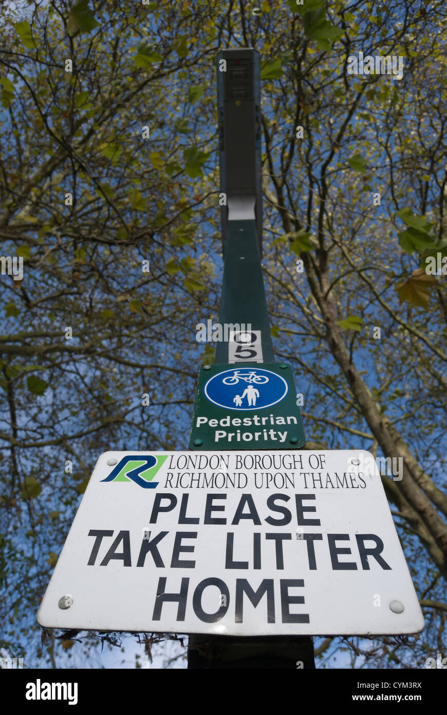 Please take your litter with you hi-res stock photography and images ...