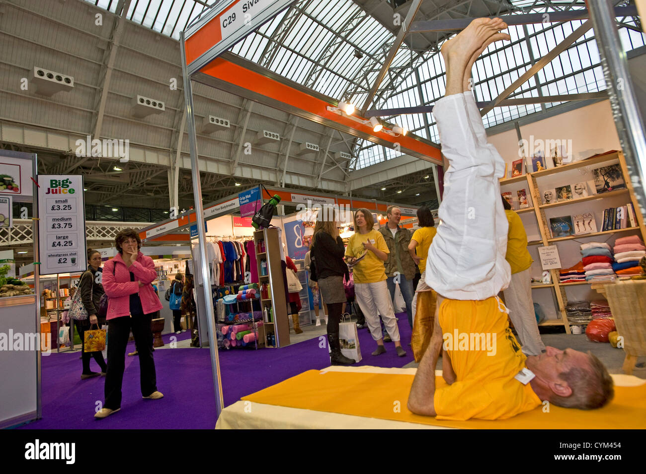 8th annual yoga show Olympia London 27 october 2012 Stock Photo - Alamy