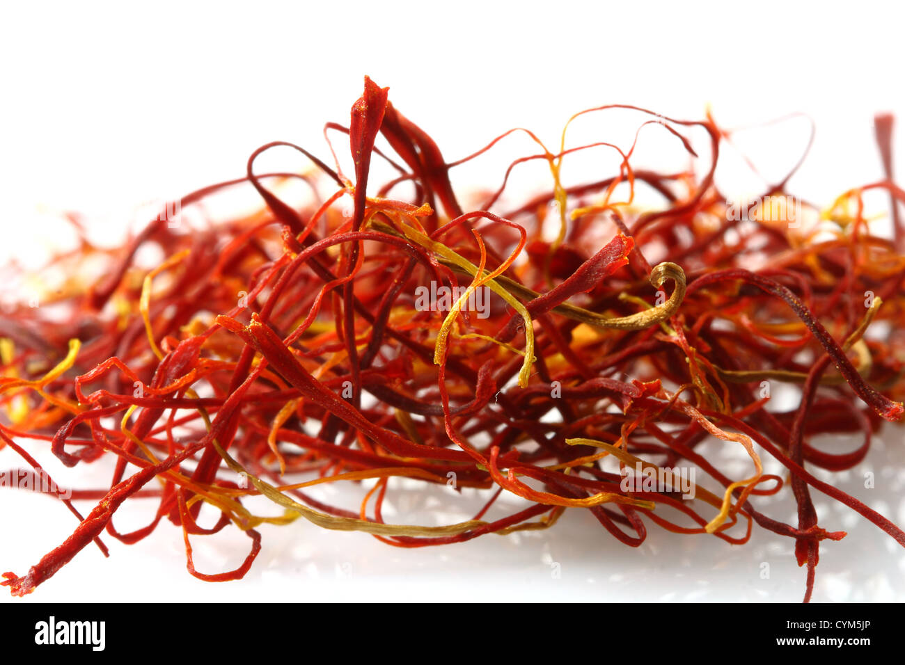 spanish saffron treads super macro shot, perfect for background Stock ...