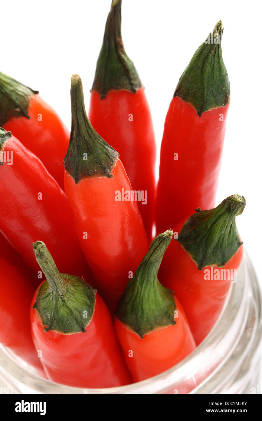 Bunch of chilis on white hi-res stock photography and images - Alamy