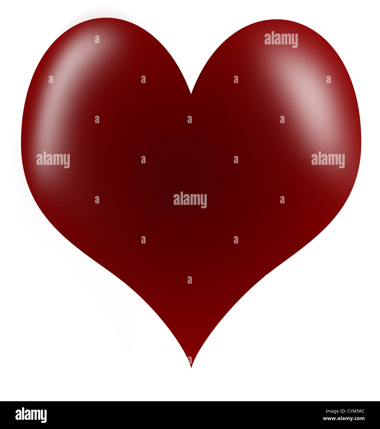 red glossy heart made as a vector Stock Photo - Alamy