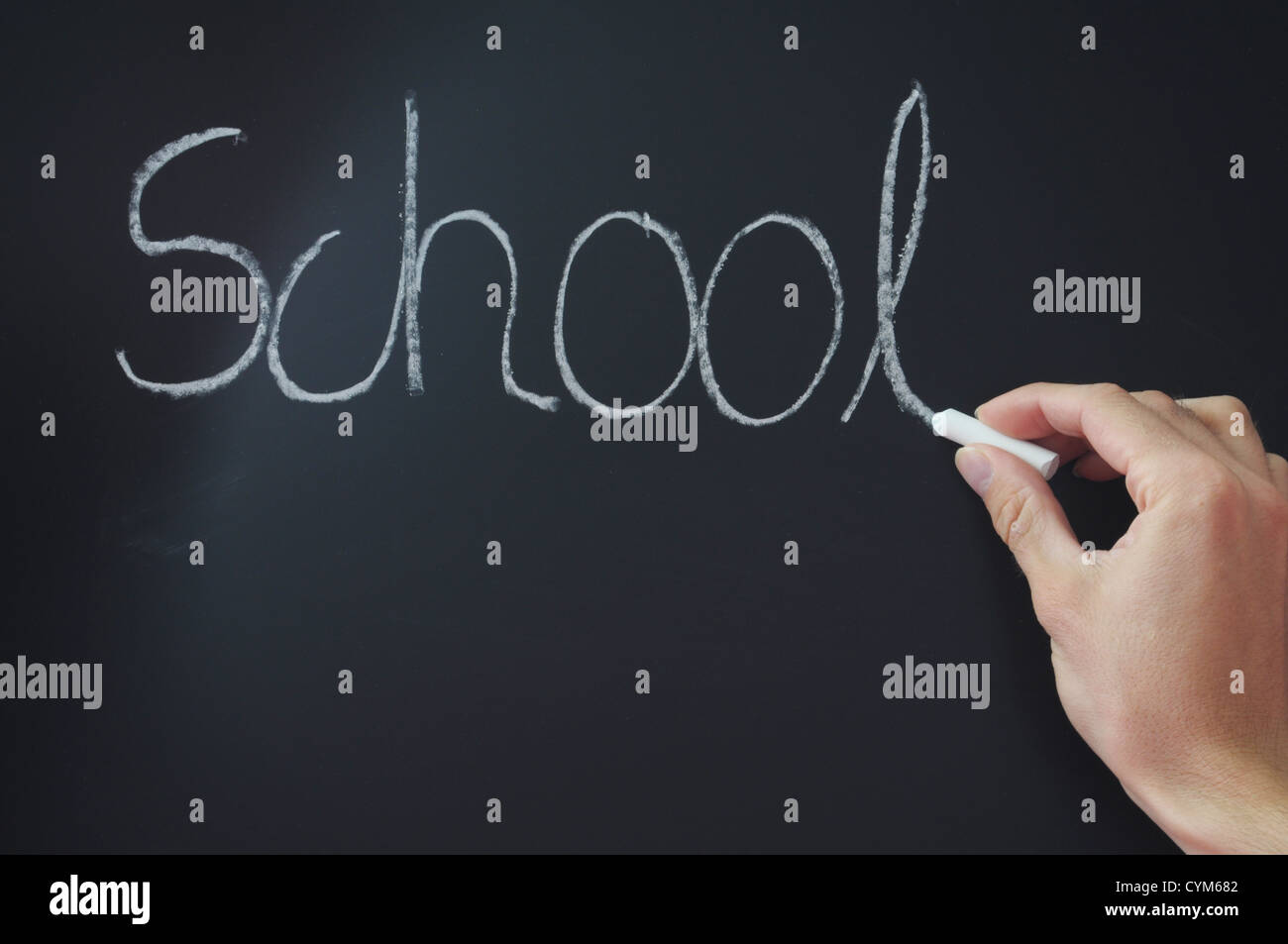 education learning or school concept with chalkboard Stock Photo - Alamy