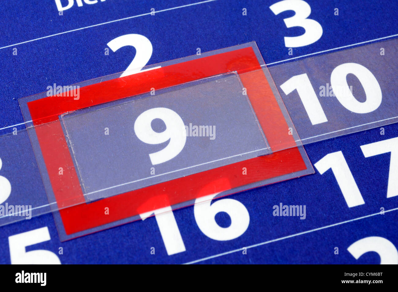 date of today shown by blue calendar Stock Photo - Alamy