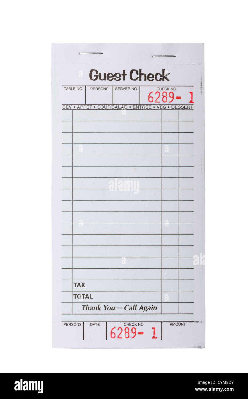Blank Food Invoice