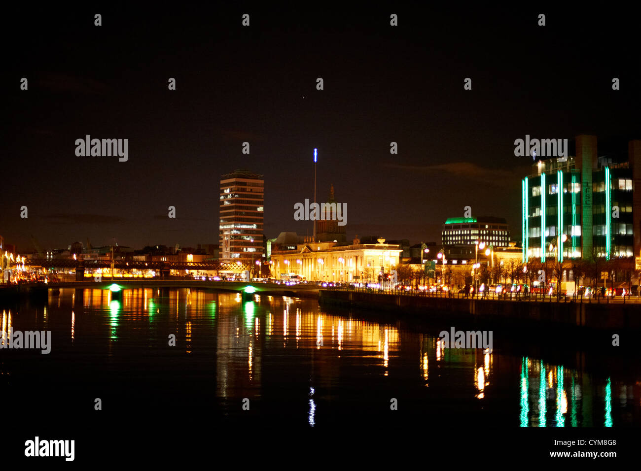 Dublin Skyline At Night