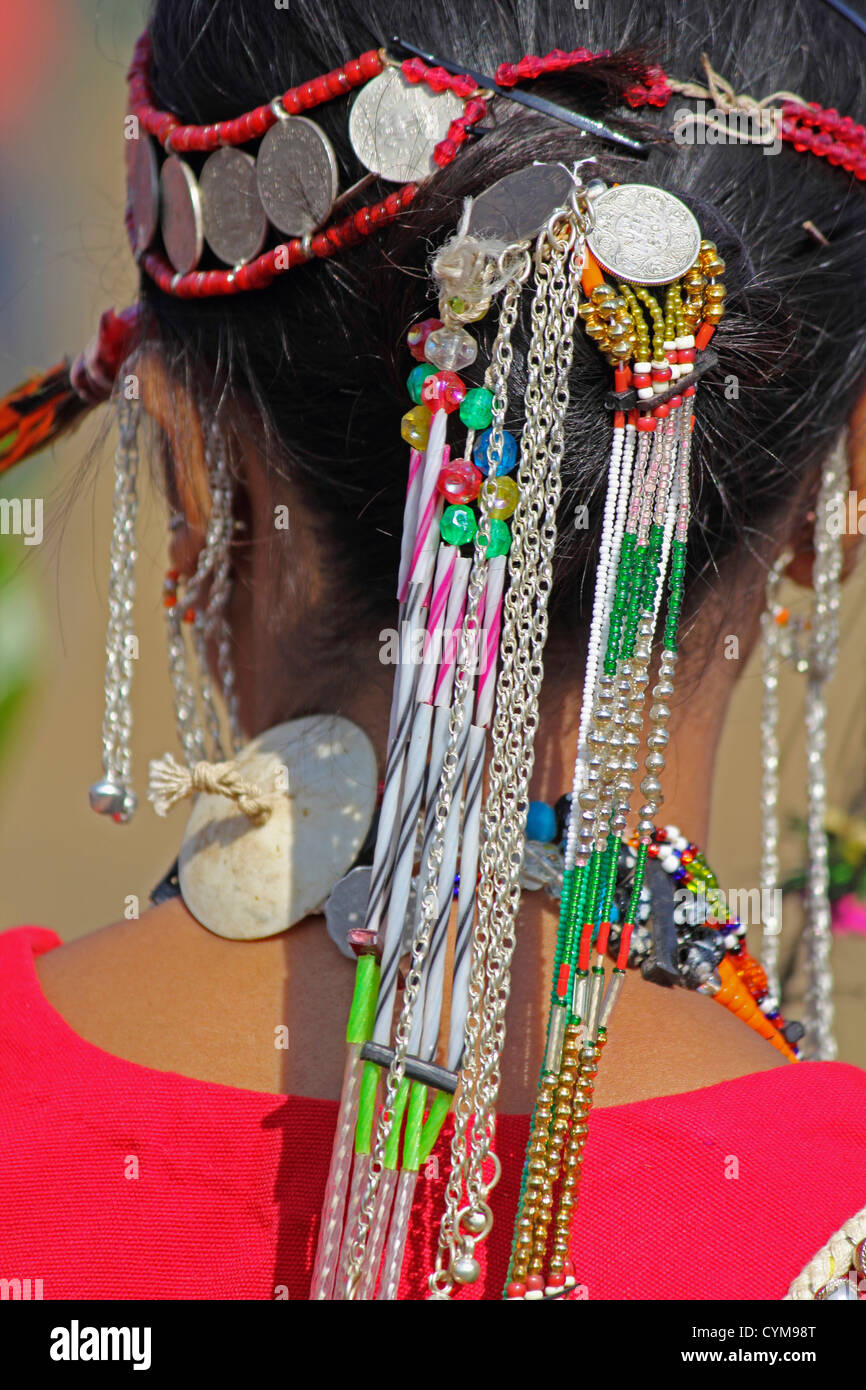 Nocte tribe, Woman with traditional Wear at Namdapha Eco Cultural ...