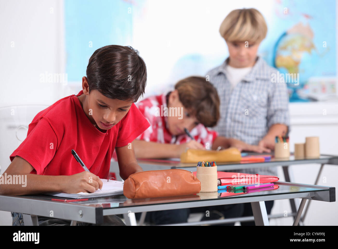 Children at school Stock Photo - Alamy