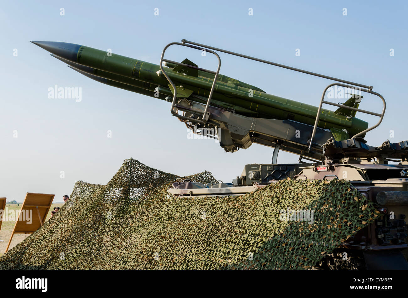 Self-propelled rocket launcher Kub on the Airshow Batajnica 2012 in ...