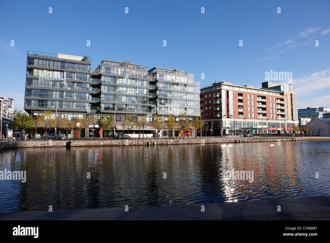 apartment blocks on hanover quay near grand canal dublin republic of ...