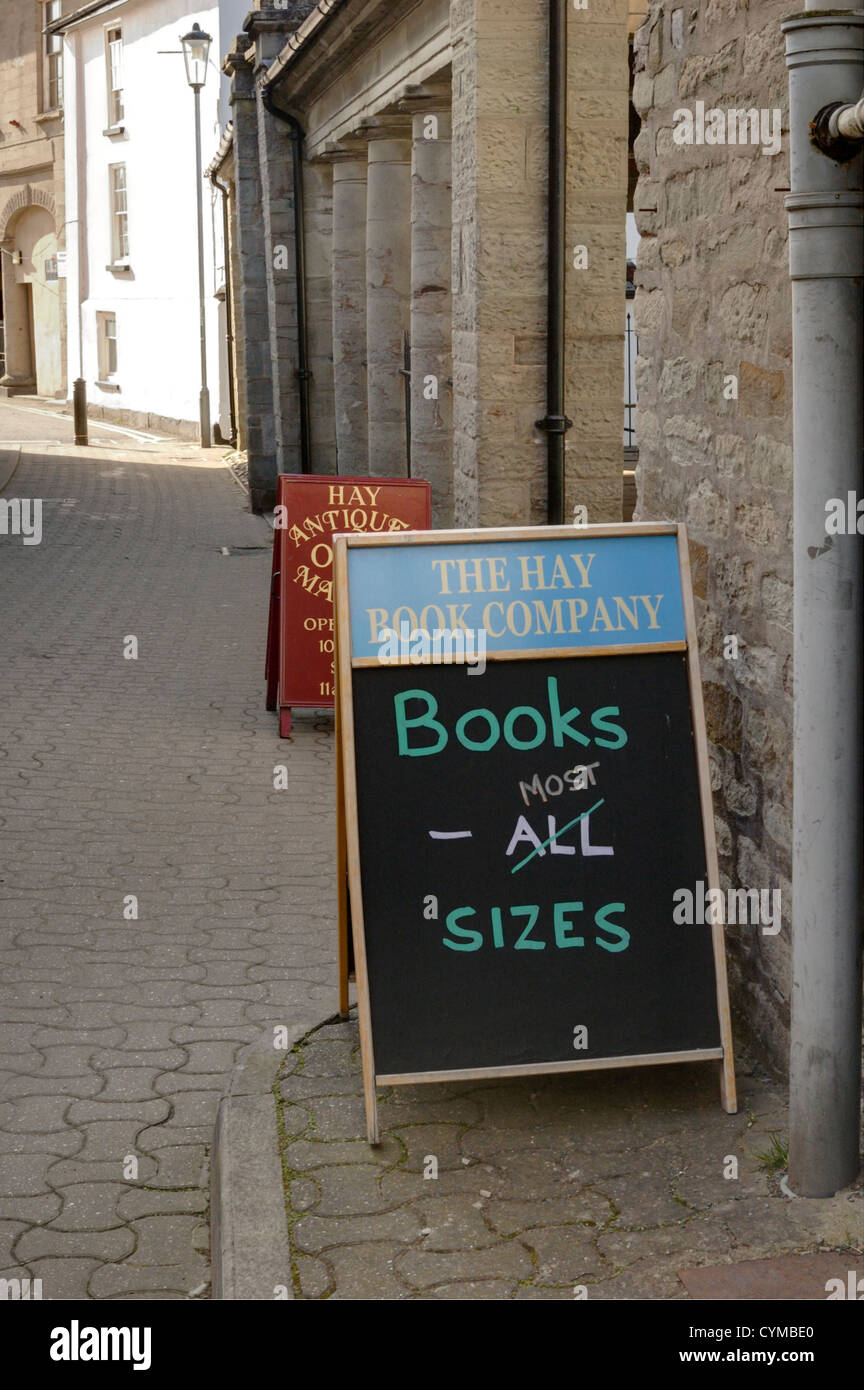 Books most sizes sign Stock Photo - Alamy