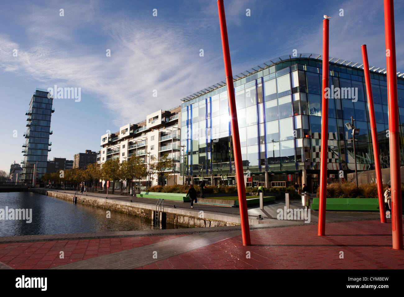 gallery quay grand canal dock dublin republic of ireland Stock Photo ...