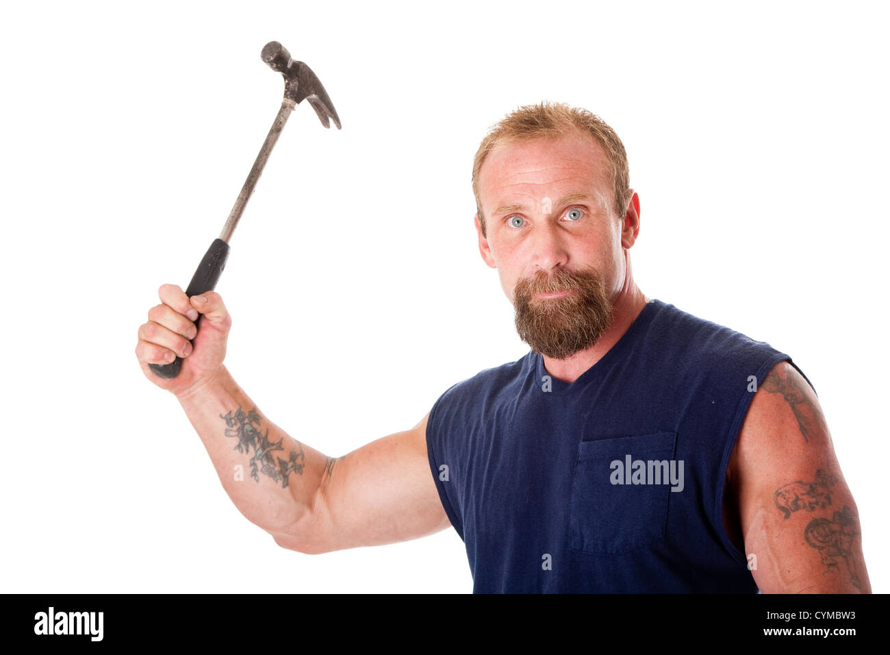 Face tattoo man Cut Out Stock Images & Pictures - Alamy