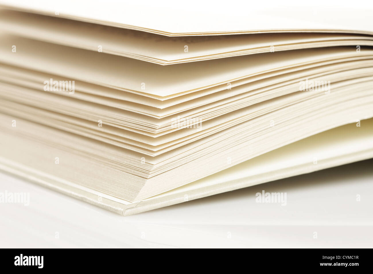 Pages of an open book, on white. More photo about book on my portfolio ...