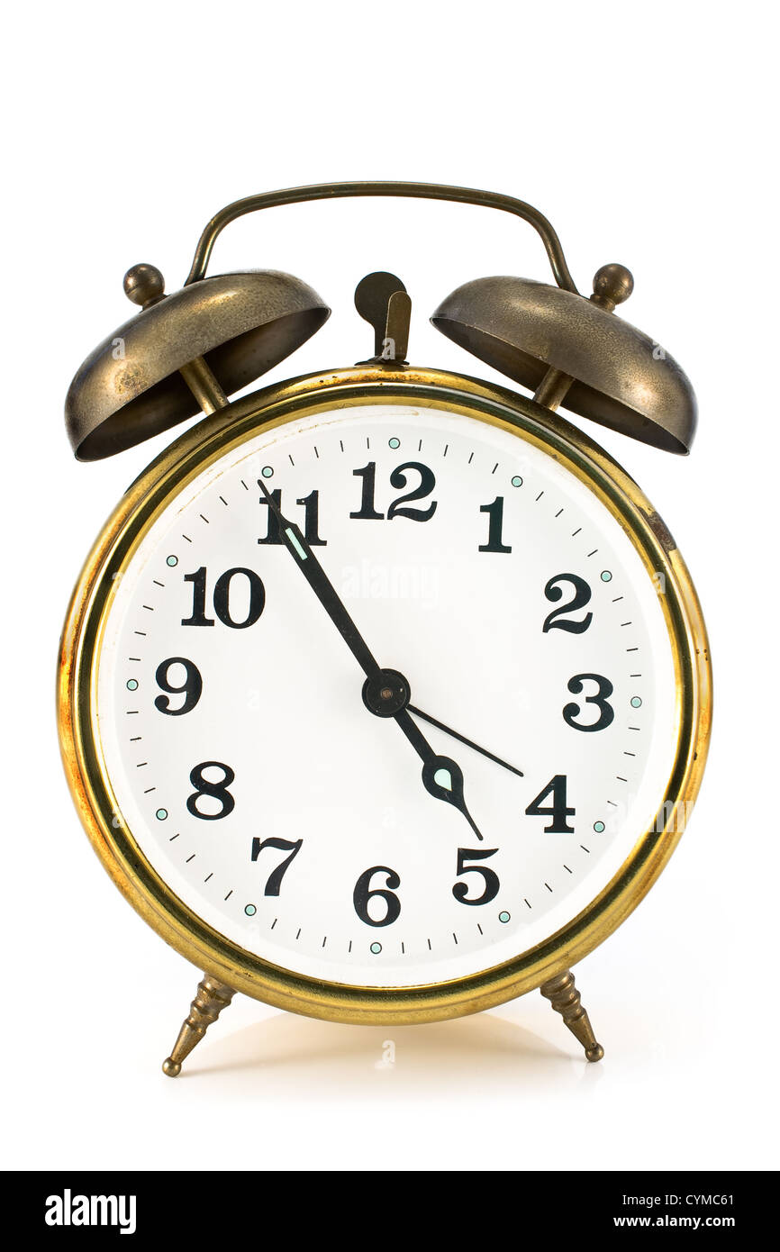 Antique old clock Cut Out Stock Images & Pictures - Alamy