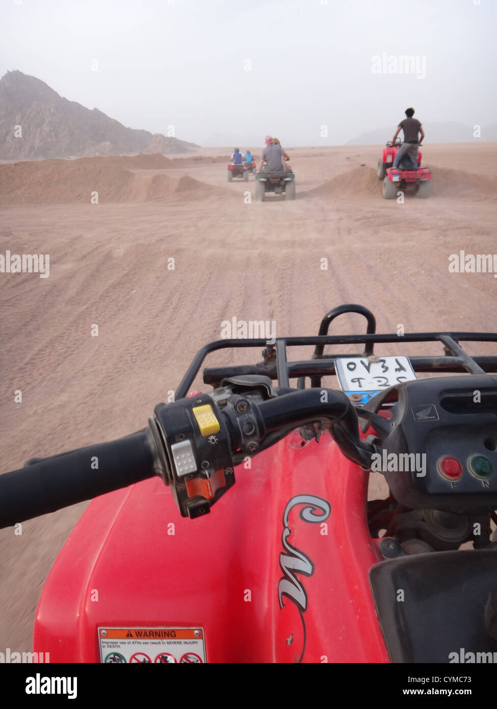 Quad biking at Sharm el Sheikh in Egypt Stock Photo - Alamy
