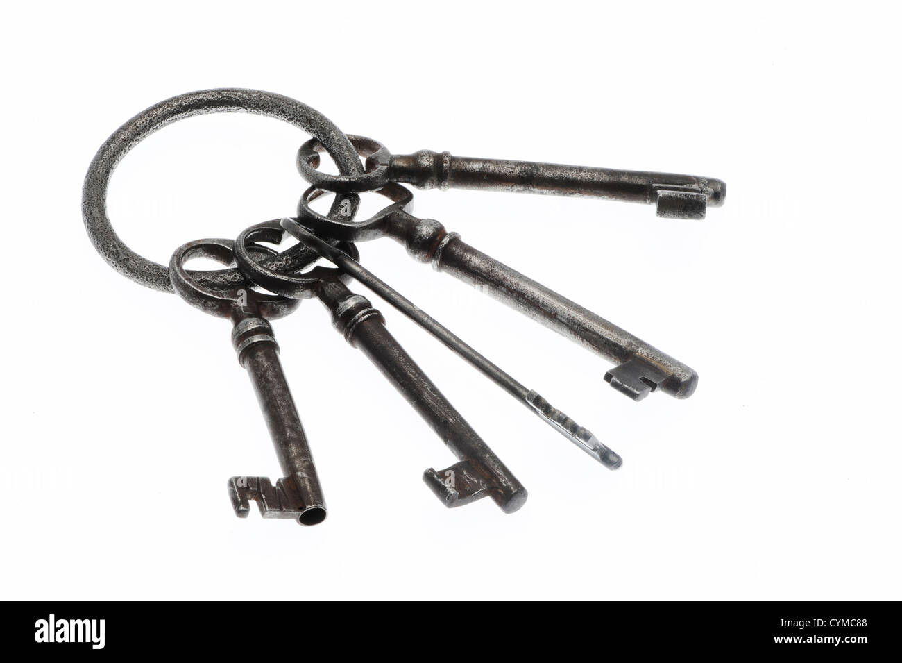 Old keys antique Cut Out Stock Images & Pictures - Alamy