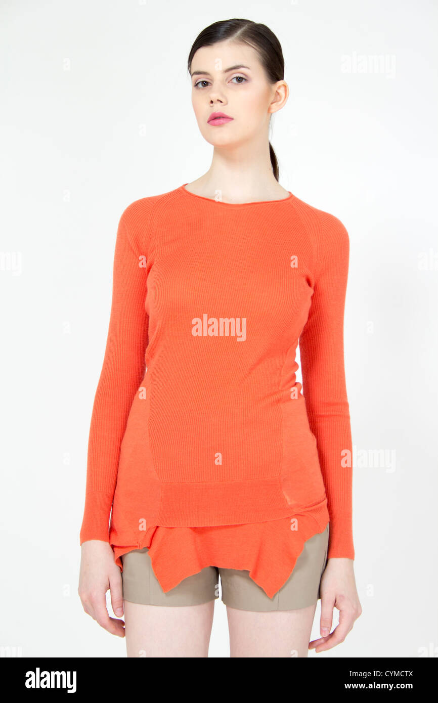 Half length fashion model portrait Stock Photo - Alamy
