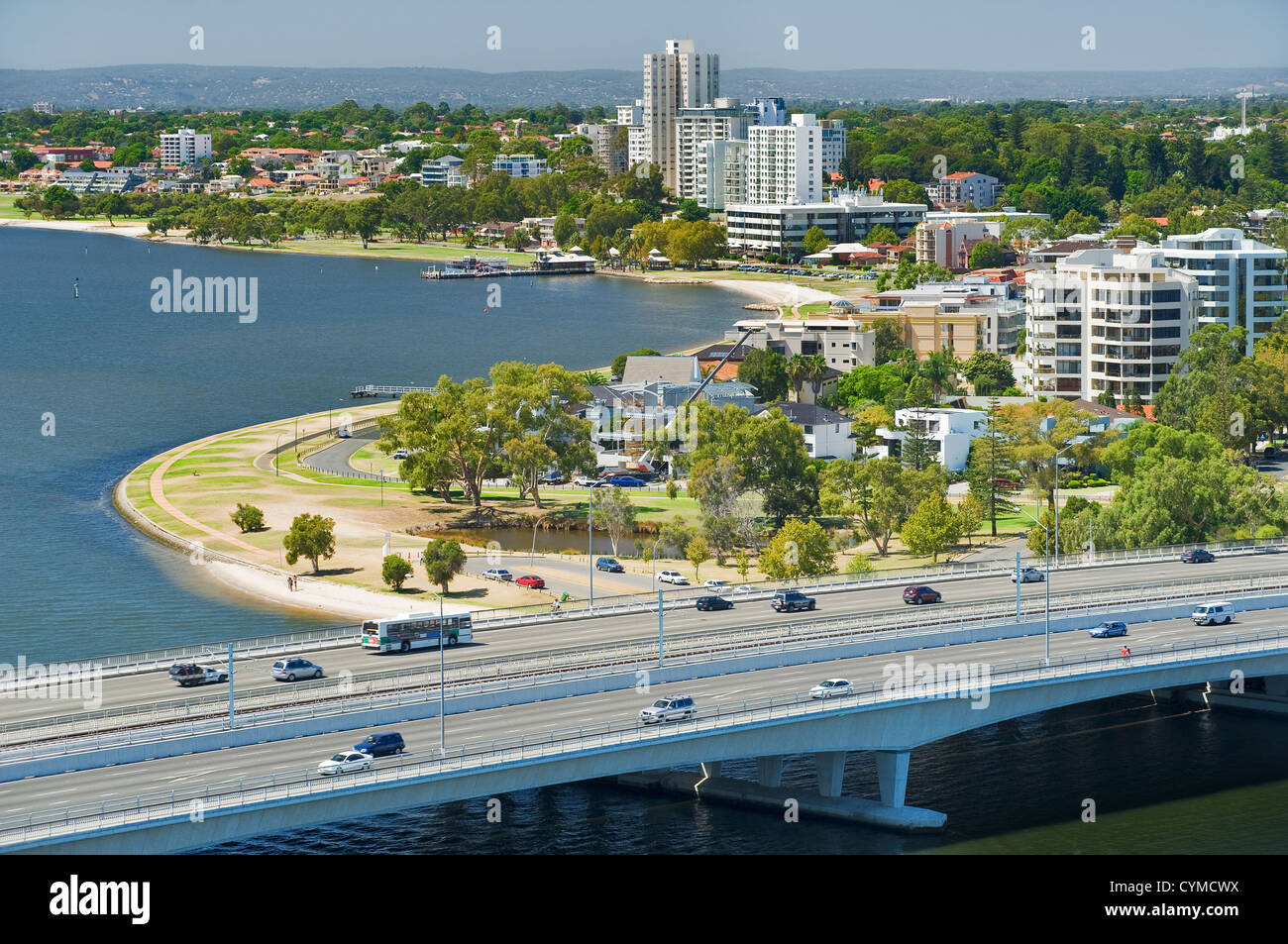 Narrows Bridge over Swan River in Perth Stock Photo - Alamy