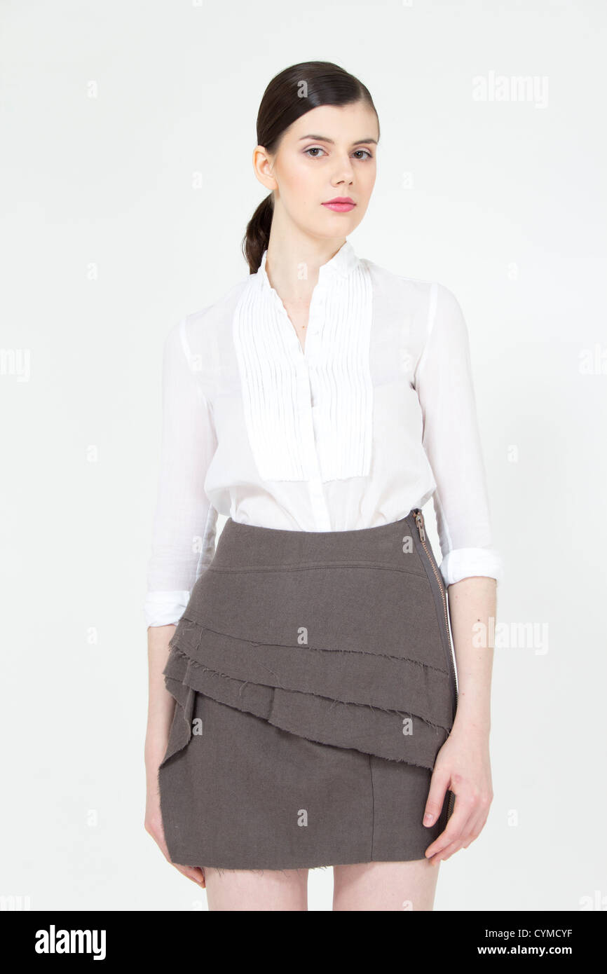 Half length fashion model portrait Stock Photo - Alamy