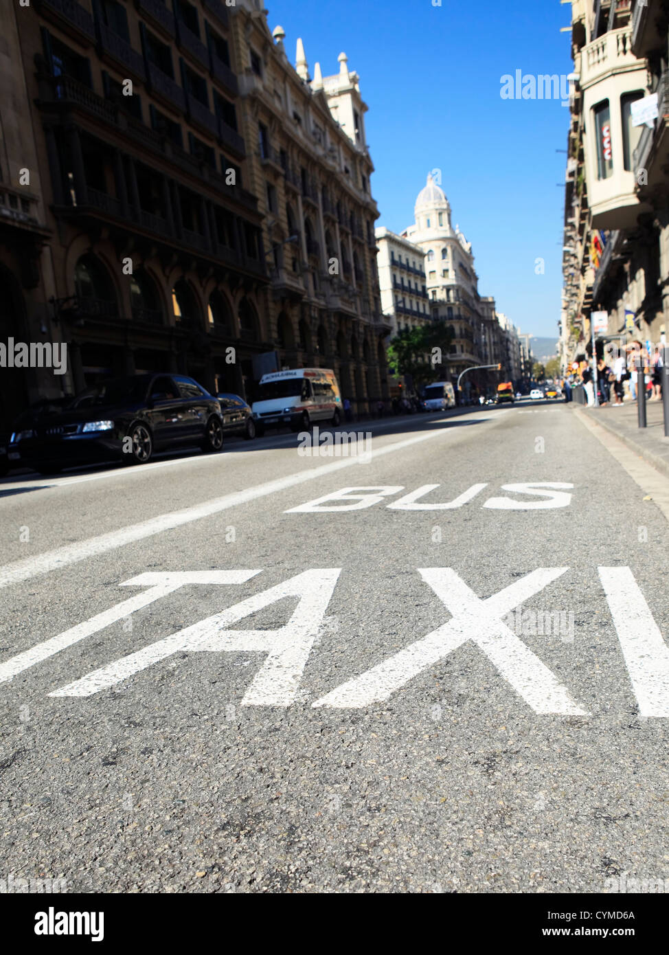 Bus taxi road sign hi-res stock photography and images - Alamy