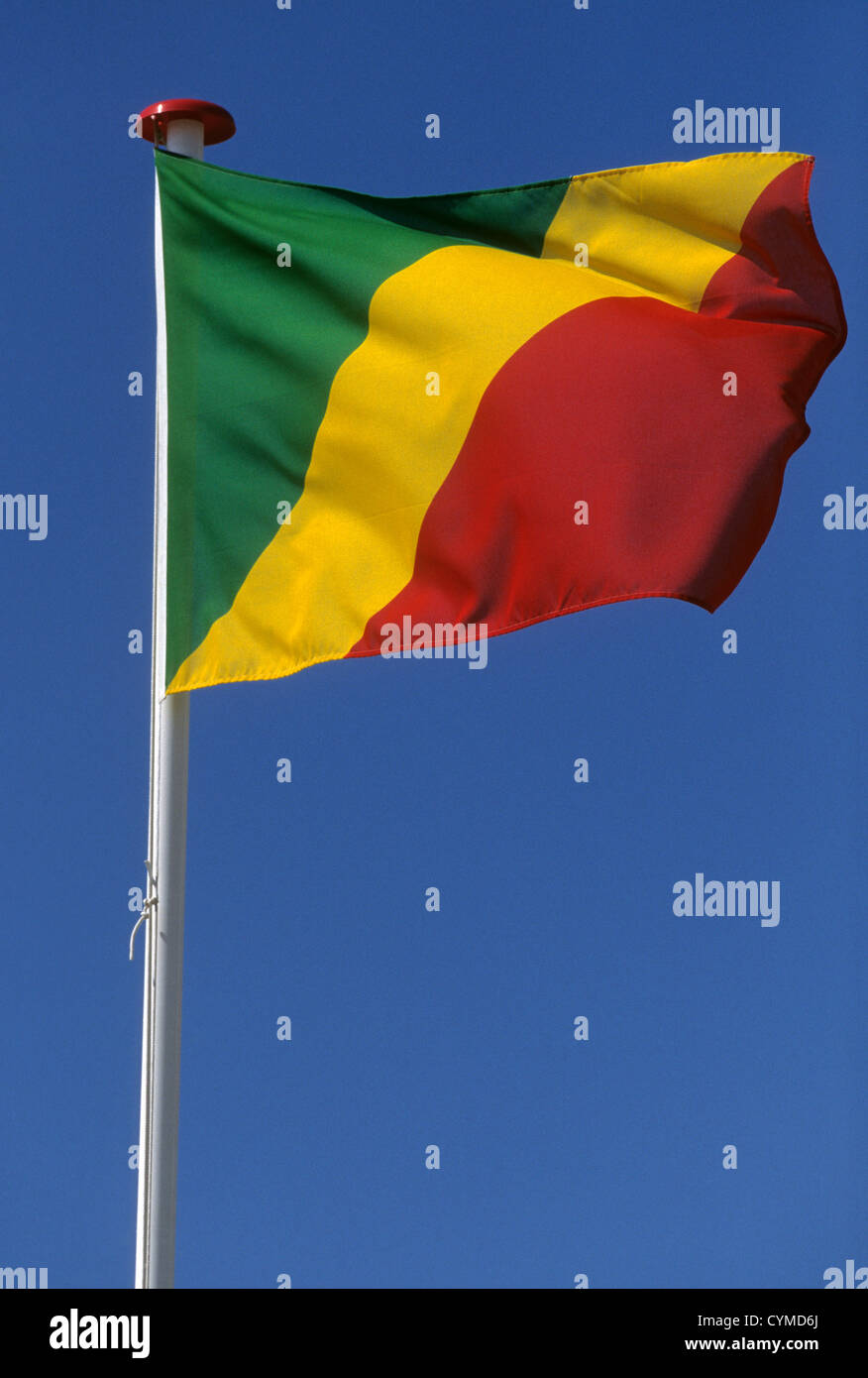 National flag of Congo Stock Photo - Alamy