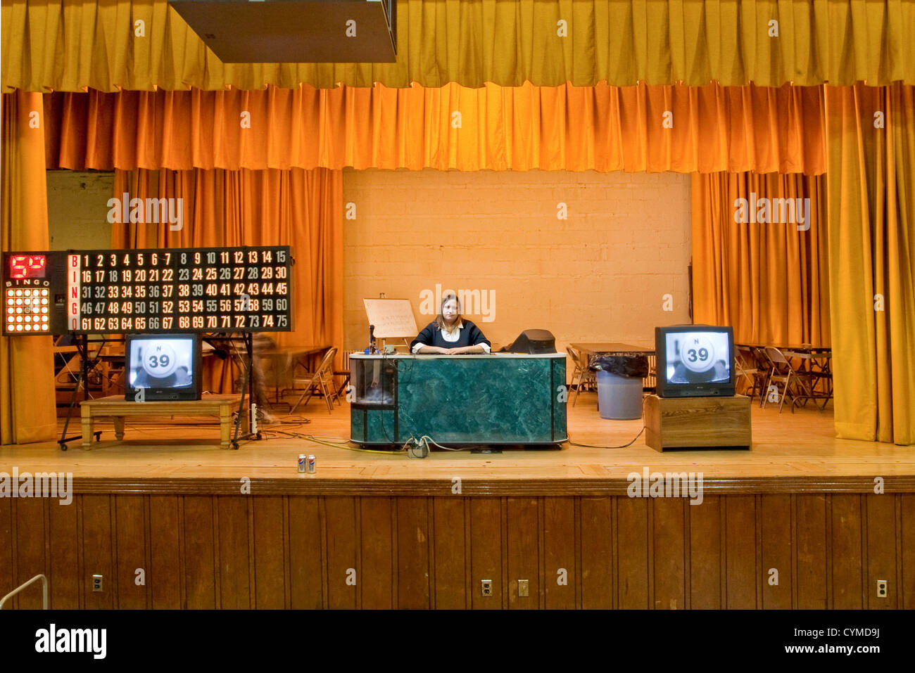 Bingo Caller Stock Photo - Alamy