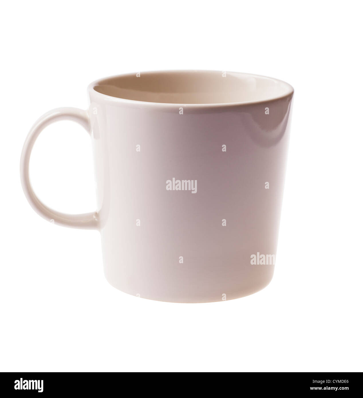 White coffee cup on white background. Clipping path included Stock ...